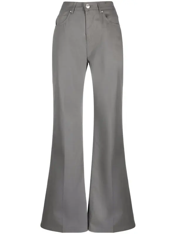 Ami High-waist Flared Trousers - Grey
