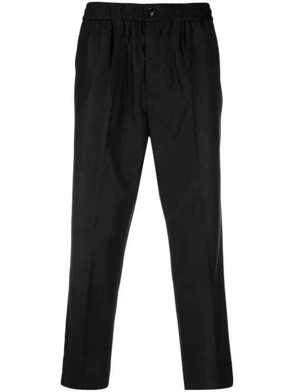 Ami Cropped Tailored Trousers - Grey