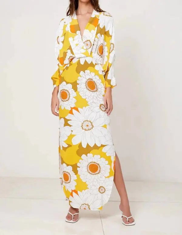 Buy SWF Plunge Dress In Venice - Multi At 35% Off | Editorialist
