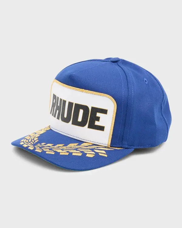 Rhude Formula Panel Trucker Hat - Blue | Editorialist