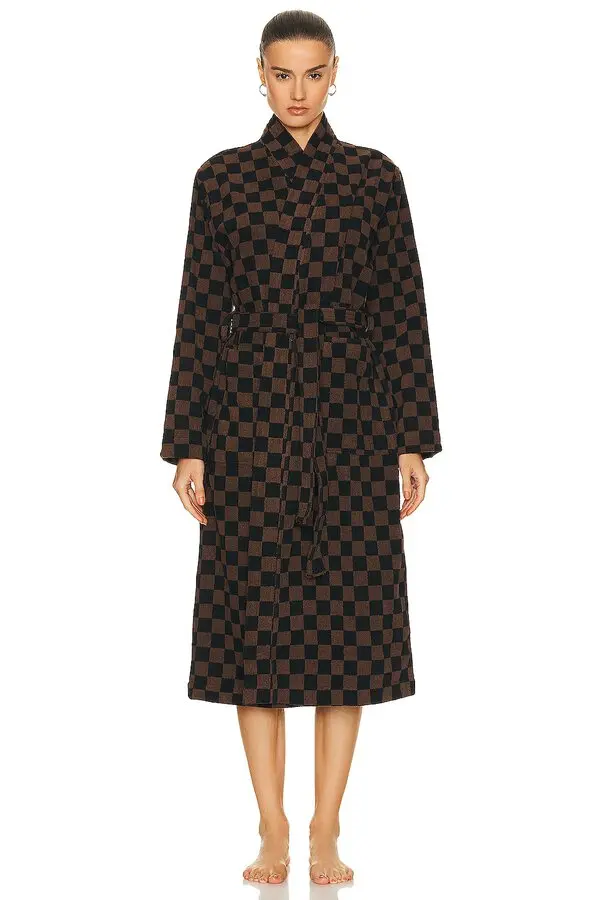 BAINA Bath Robe In Brown