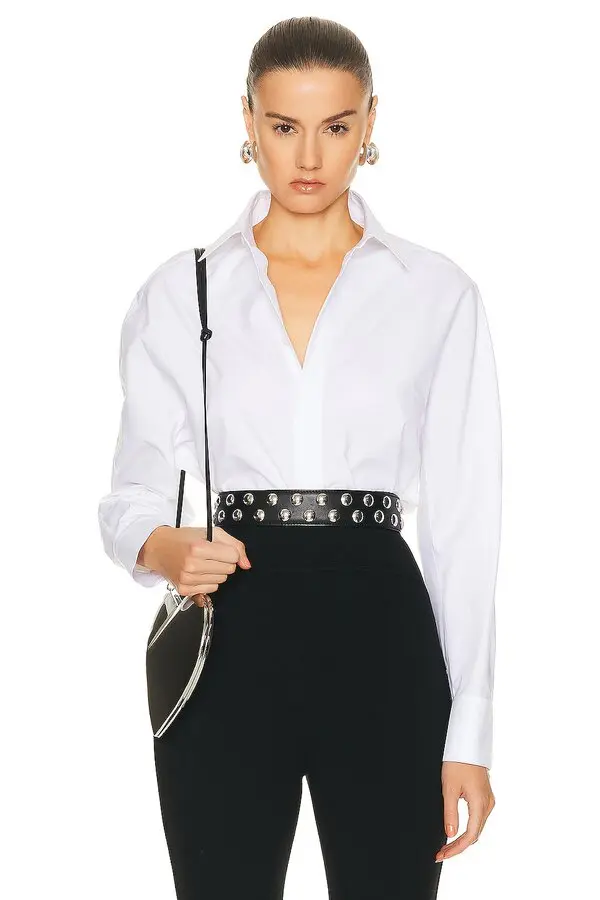 Alaïa Poplin Shirt - Blanc