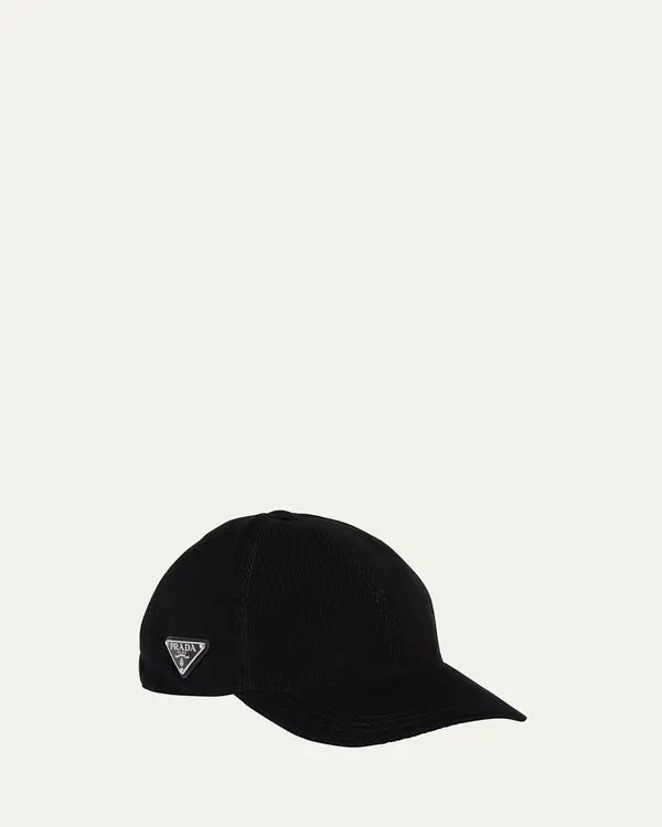 Prada Corduroy Baseball Cap