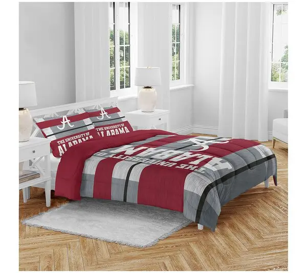 PEGASUS SPORTS Ncaa Heathered Stripe Queen 3pc D In A Bag
