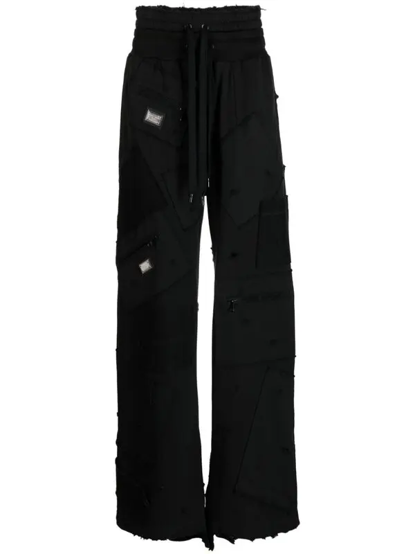 Dolce & Gabbana Patchwork Wide-leg Track Pants