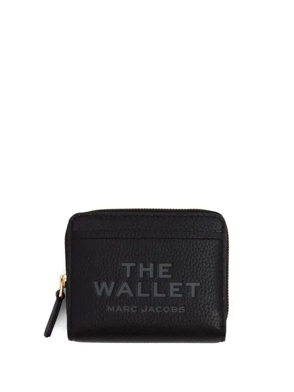 Marc Jacobs The Leather Mini Compact Wallet - Black