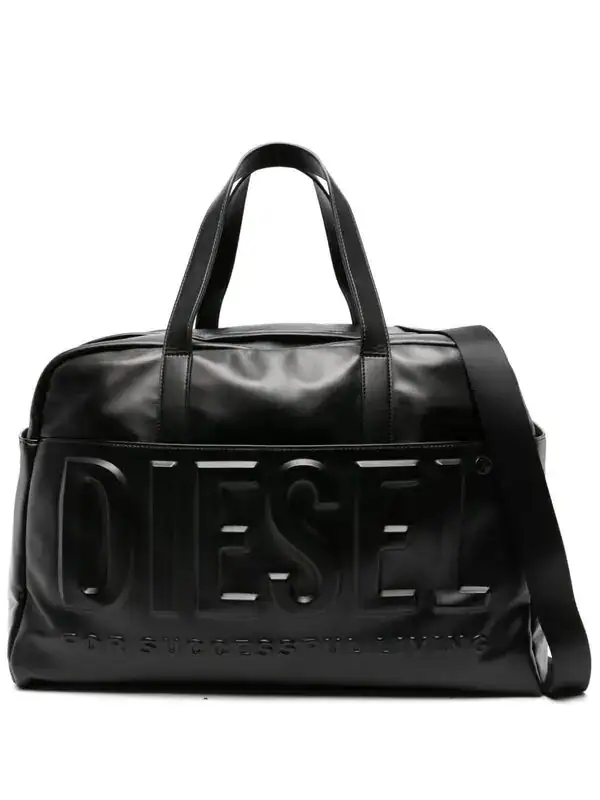 Diesel® Logo-Debossed Travel Bag In Black - 50% Off | Editorialist