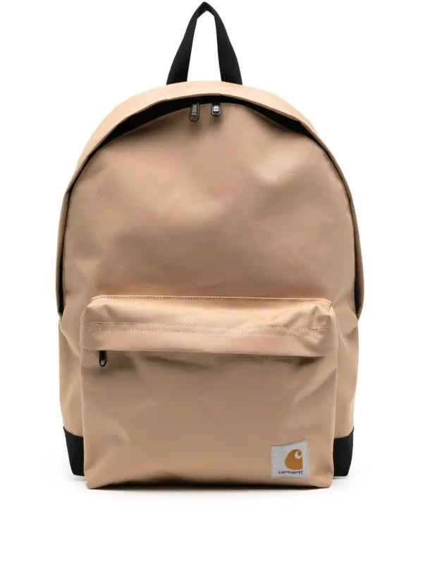 Carhartt Work In Progress Logo-patch Zip-fastening Backpack - Brown