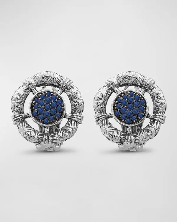 Stephen Dweck Sapphire Sterling Silver Earrings - Blue