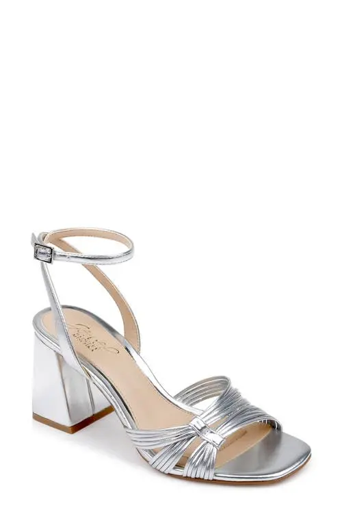 Badgley Mischka Michelle Ankle Strap Sandal - Silver