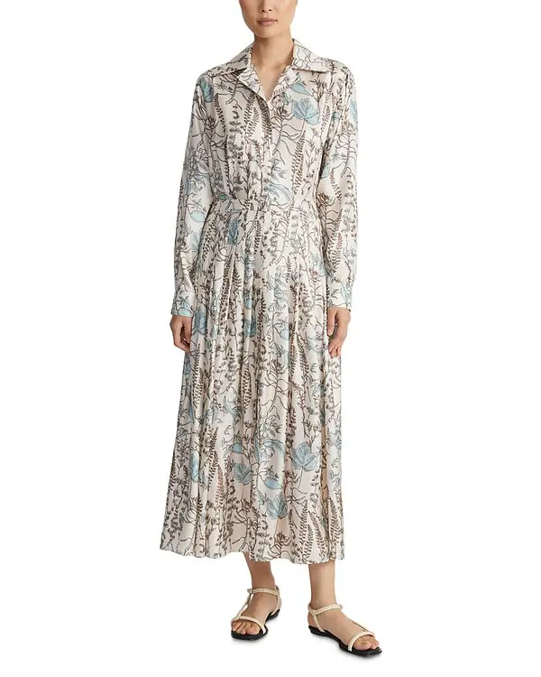 Lafayette 148 New York Silk Maxi Shirt Dress In Pampas - 75% Off |  Editorialist