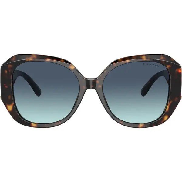 Tiffany & Co. 55mm Square Sunglasses - Brown/blue Gradient