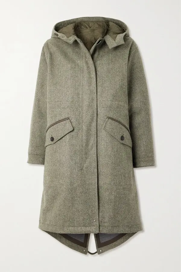 Purdey Ridge Convertible Hooded Coat - Brown