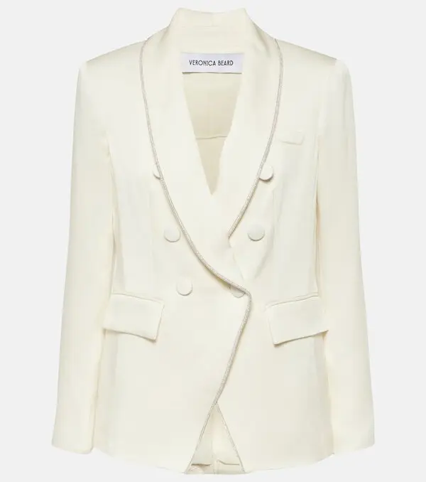 Veronica Beard Jagger Crêpe Satin Dickey Blazer