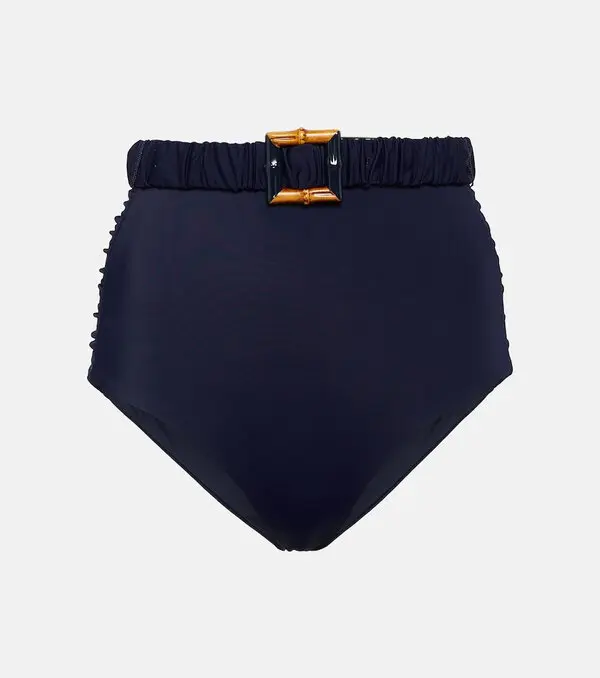 Johanna Ortiz High-rise Bikini Bottoms - Blue