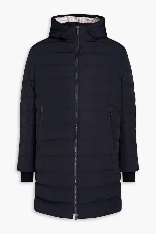 Thom Browne Quilted Striped Shell Hooded Down Parka