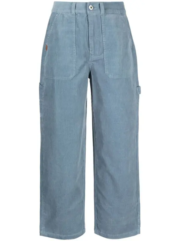 CHOCOOLATE Corduroy Straight-leg Trousers - Blue