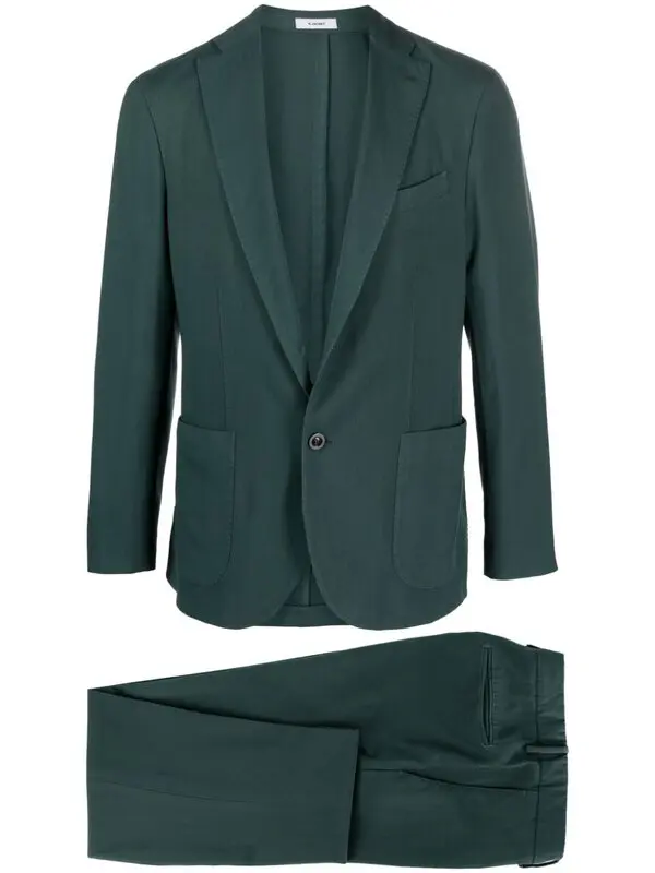 Boglioli Notched-lapels Single-breasted Suit - Green
