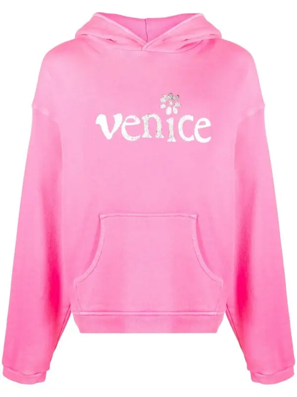 ERL Venice-print Cotton Hoodie