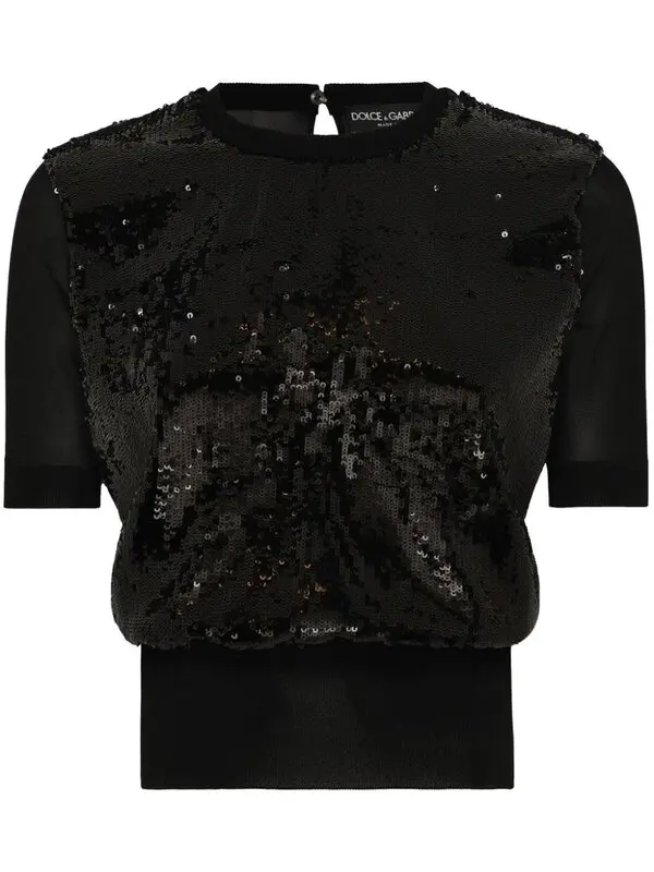Dolce & Gabbana Sequin-embellished Top