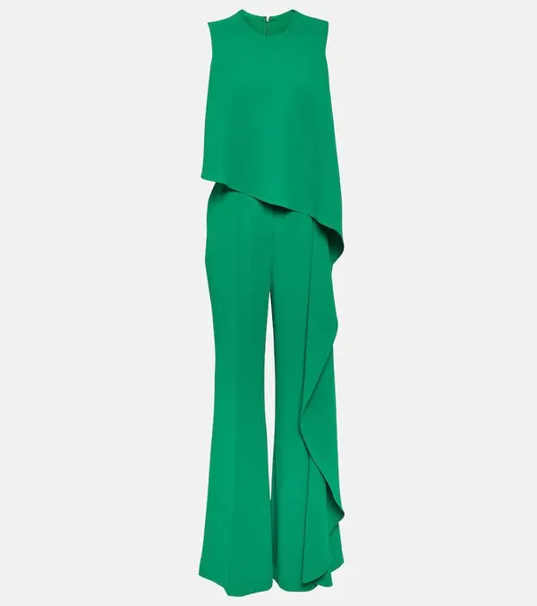 Elie Saab Draped Wide-leg Jumpsuit