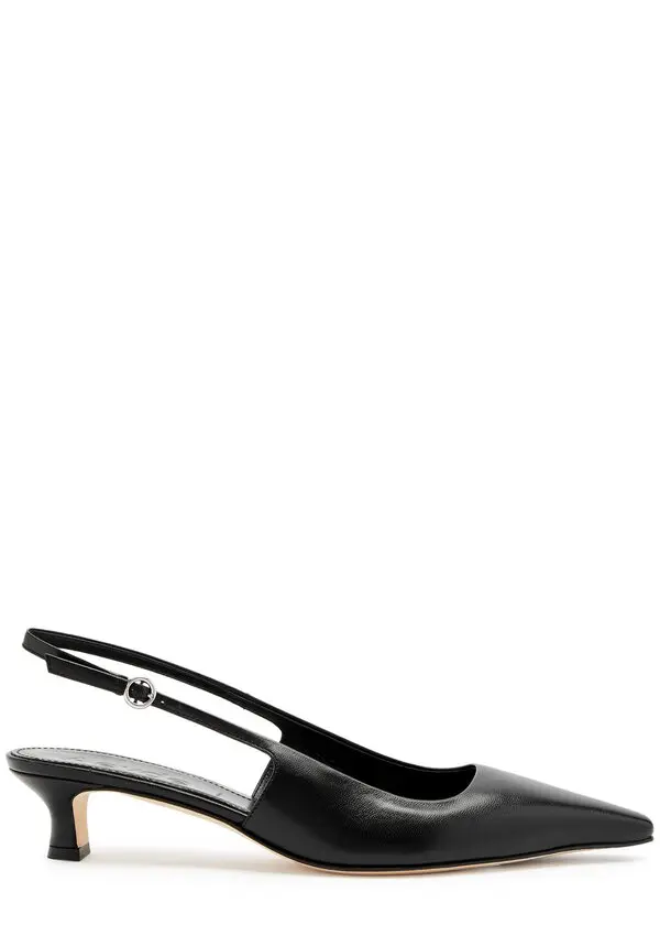 AeydĒ Catrina 35 Leather Pumps - Black