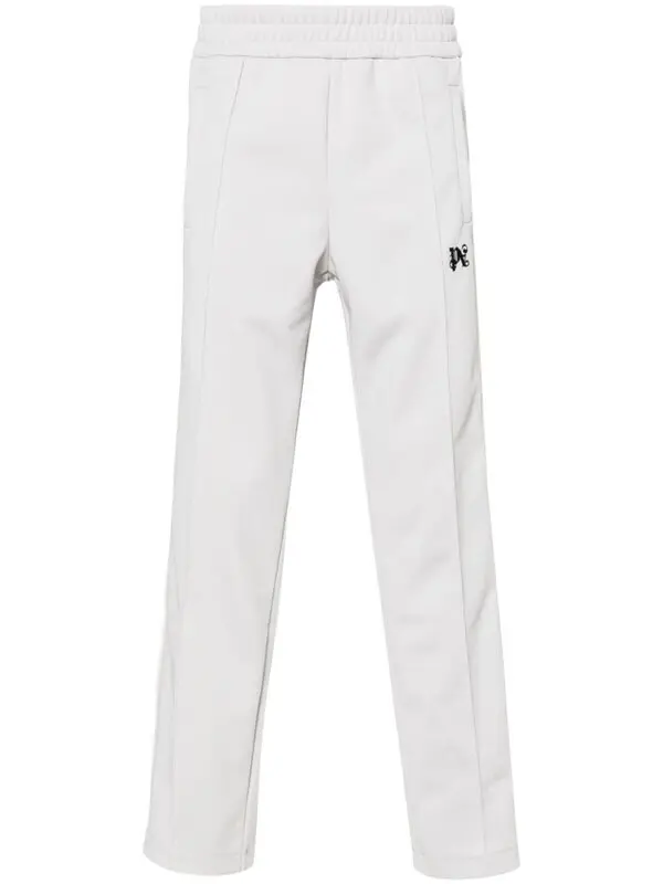 Palm Angels Monogram-embroidered Track Pants - Grey