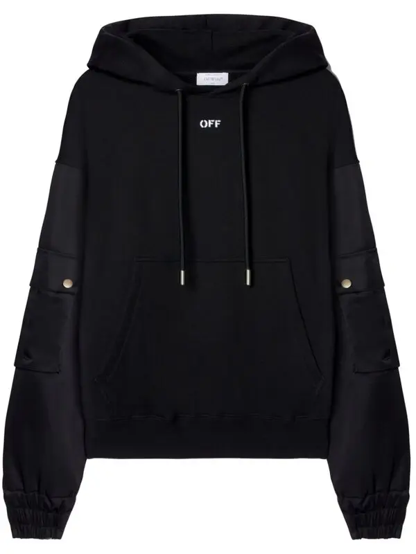 Off-White Off Stamp Skate Hoodie - Black - 14% Off