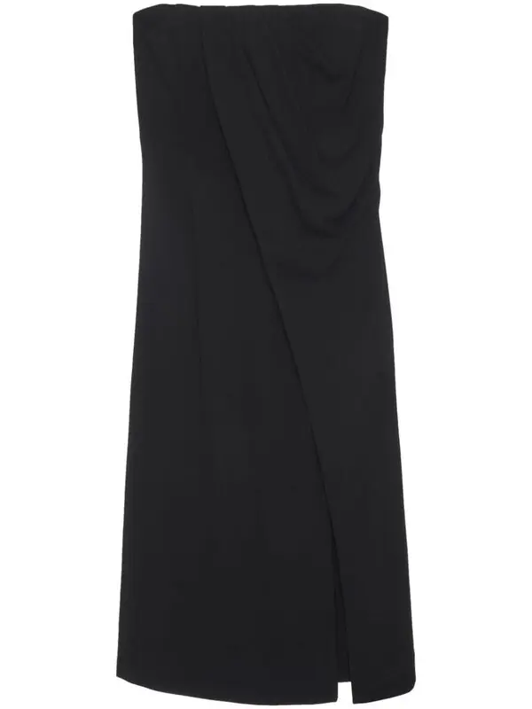 ANINE BING Halle Draped Midi Dress
