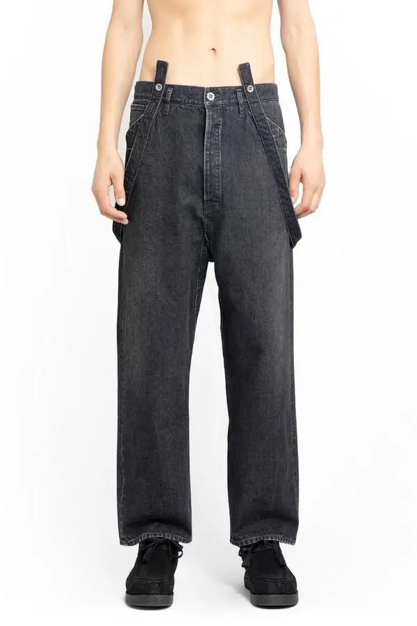 VISVIM KAFKA BRACES PANTS DMGD BLACK