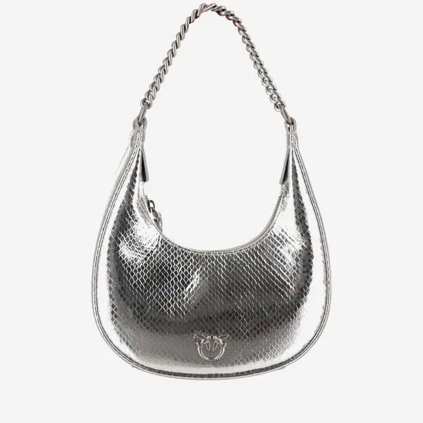 Buy Pinko Mini Brioche Hobo Bag - Argento At 33% Off | Editorialist