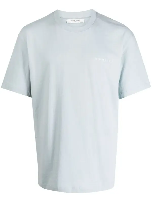 IH NOM UH NIT Pearl Roses Logo-print T-shirt - Blue