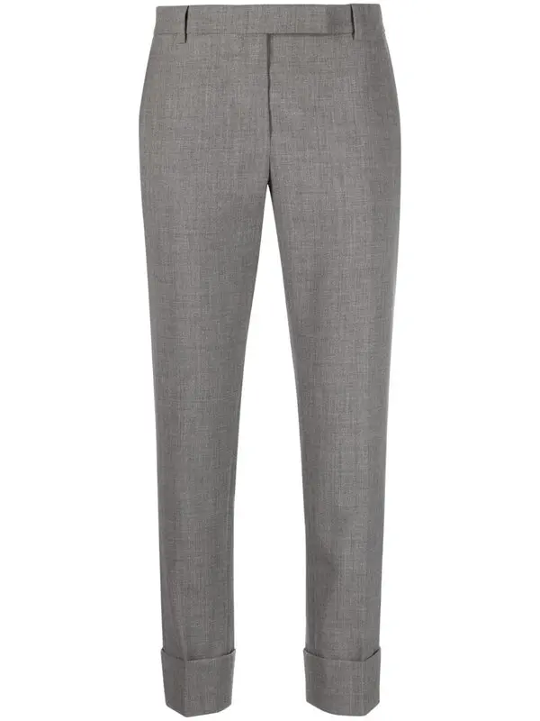 Thom Browne Cropped Tailored Trousers - Grey