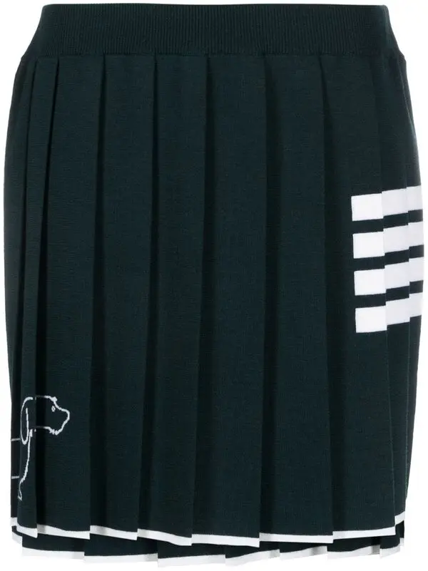 Thom Browne Hector Icon Pleated Mini Skirt