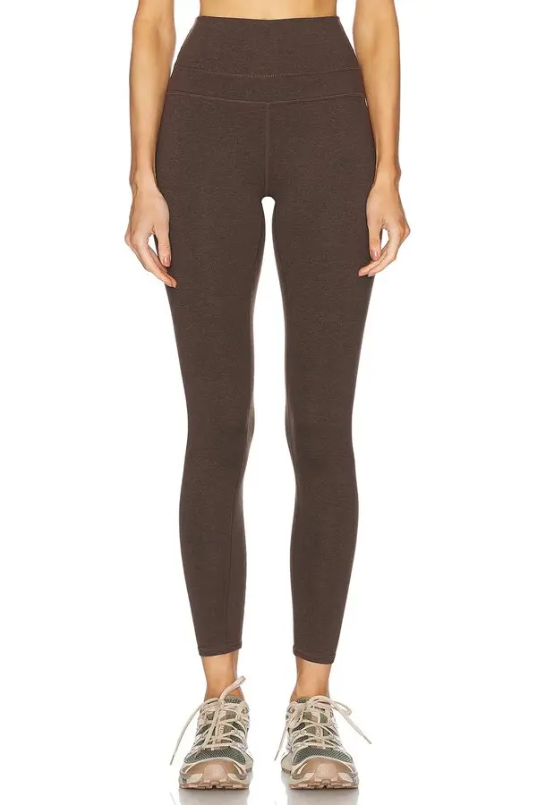 Varley Always Warm Base Layer 25 Legging - Deep Chocolate Marl