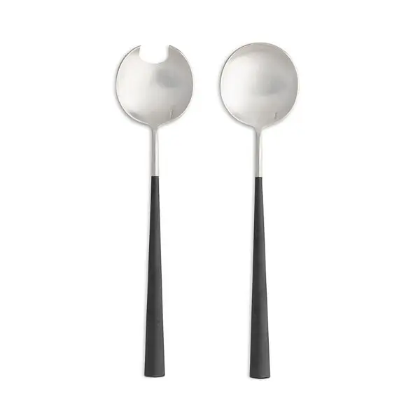 COSTA NOVA Mito Cable 2 Piece Salad Serving Set - Black