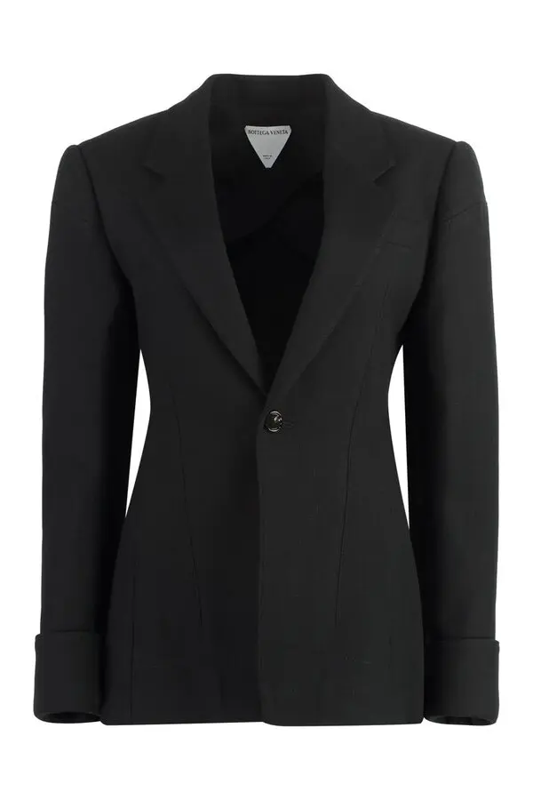 Bottega Veneta Cotton-blend Single-breasted Jacket