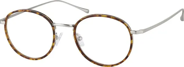 Zenni Full Rim Round Frame Eyeglasses - Tortoiseshell