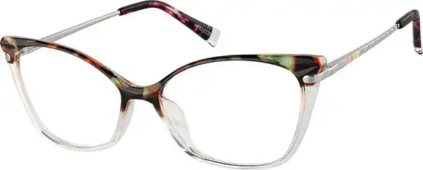 Zenni Full Rim Square Frame Eyeglasses - Pattern | Editorialist