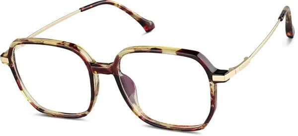 Zenni Square Full Rim Eyeglasses - Tortoiseshell
