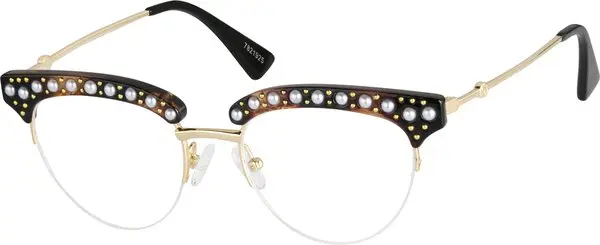 Zenni Browline Mixed Frame - Tortoiseshell
