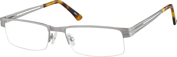Zenni Classic Rectangle Prescription Glasses Stainless Steel Frame ...