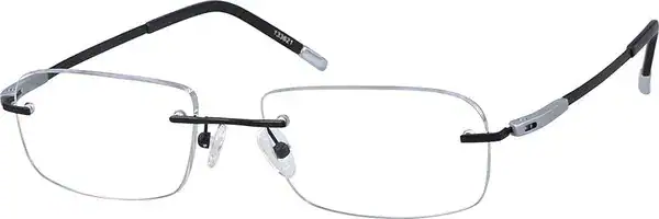 Zenni Lightweight Rectangle Rimless Prescription Glasses Titanium Frame ...