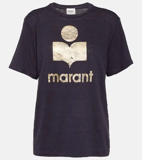 MARANT ETOILE Zewel Logo T-shirt - Blue