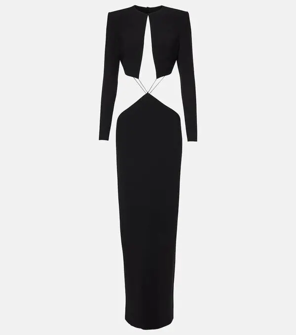 MONOT Mônot Cutout Crêpe Maxi Dress
