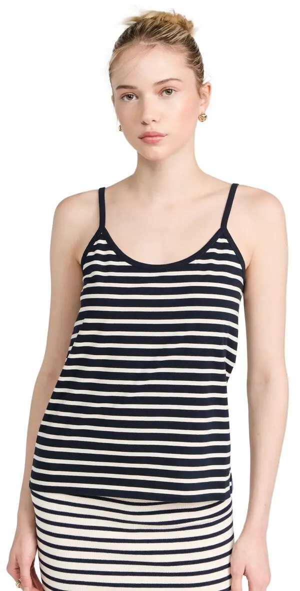 Kule The Spaghetti Tank - Navy/cream