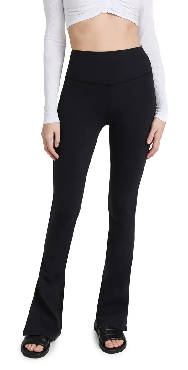 Splits59 Raquel High Waist Supplex Flared Legging, 32 - Black
