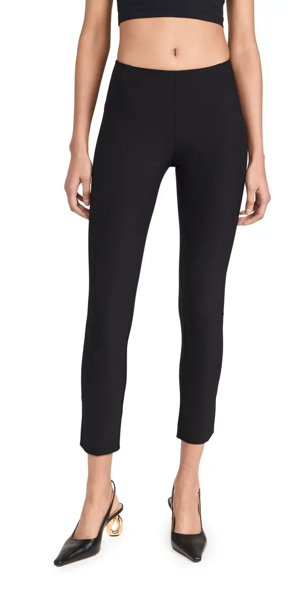 Veronica Beard Zip Back Scuba Pants - Black