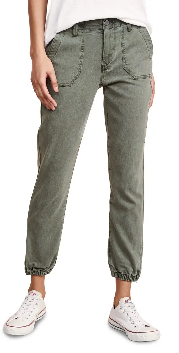 Paige Mayslie Cropped Joggers - Vintage Ivy Green