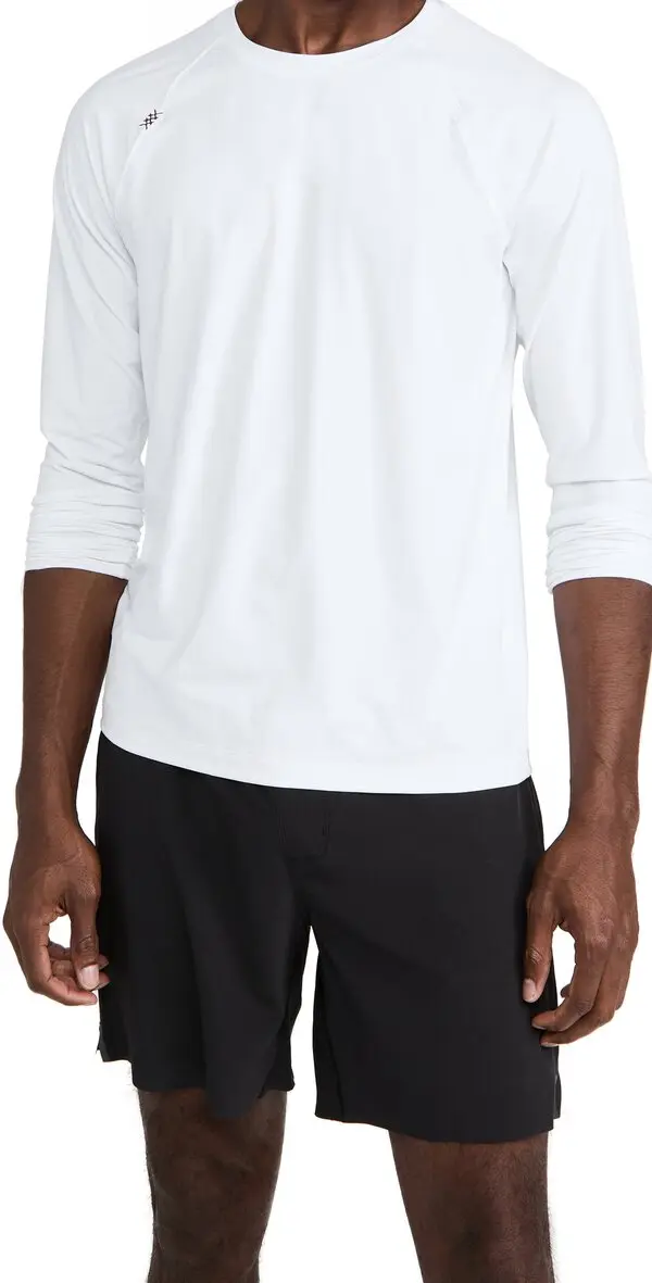 RHONE Reign Long Sleeve Tee - Bright White